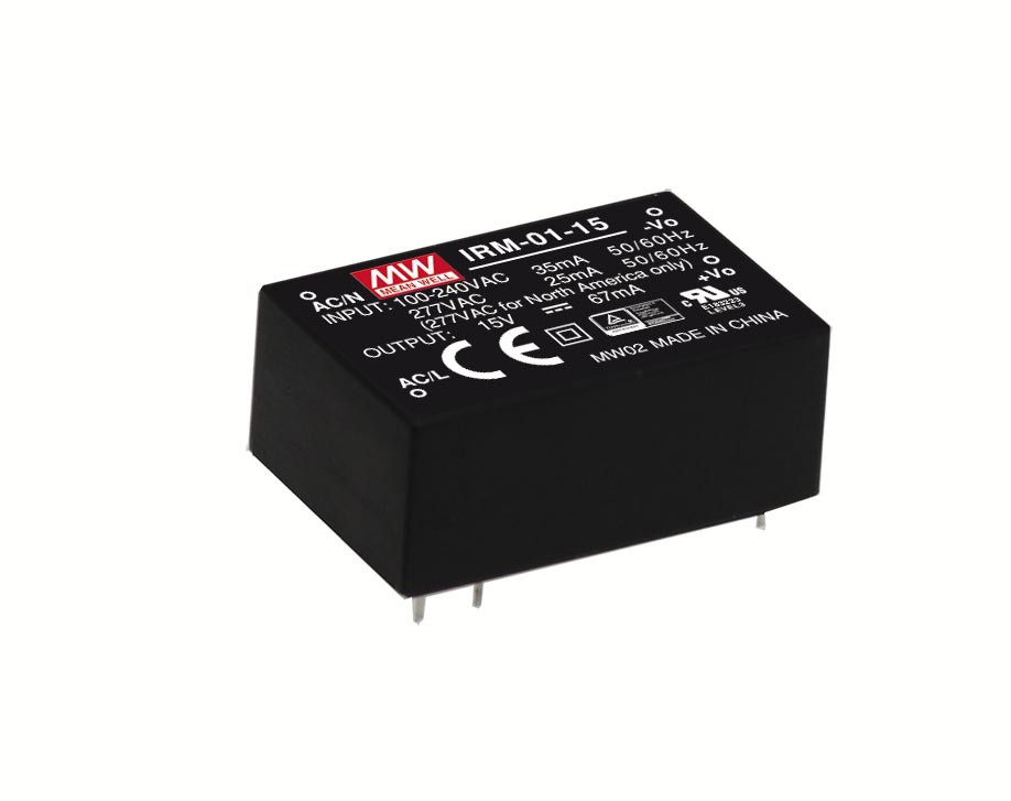 IRM-01-5 is a 1W 5V 200mA Single Output Encapsulated Power Supply with ...